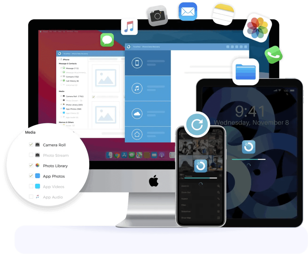 FonePaw iOS Data Backup and Restore 7.5.0 - macOS - Có bản quyền